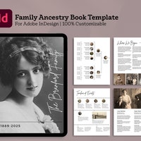 Ancestry Book Template Family Tree Family History Genealogy Book Mac PC ...