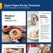 Cookbook & Recipe Template for Apple Pages - Mini Book | Letter 8.5"x11 ...