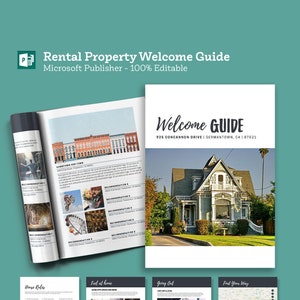 Rental Welcome Guide Template for Airbnb VRBO Hosts | Home Rental ...