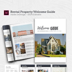 Rental Welcome Guide Template | House Manual Airbnb VRBO Hosts | Home ...