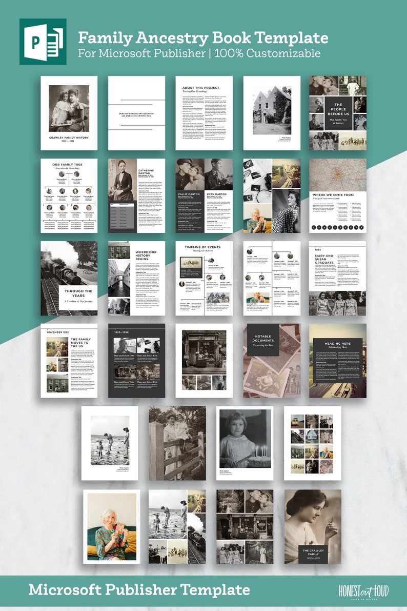 Ancestry Book Template | Family Tree Family History and Genealogy ...