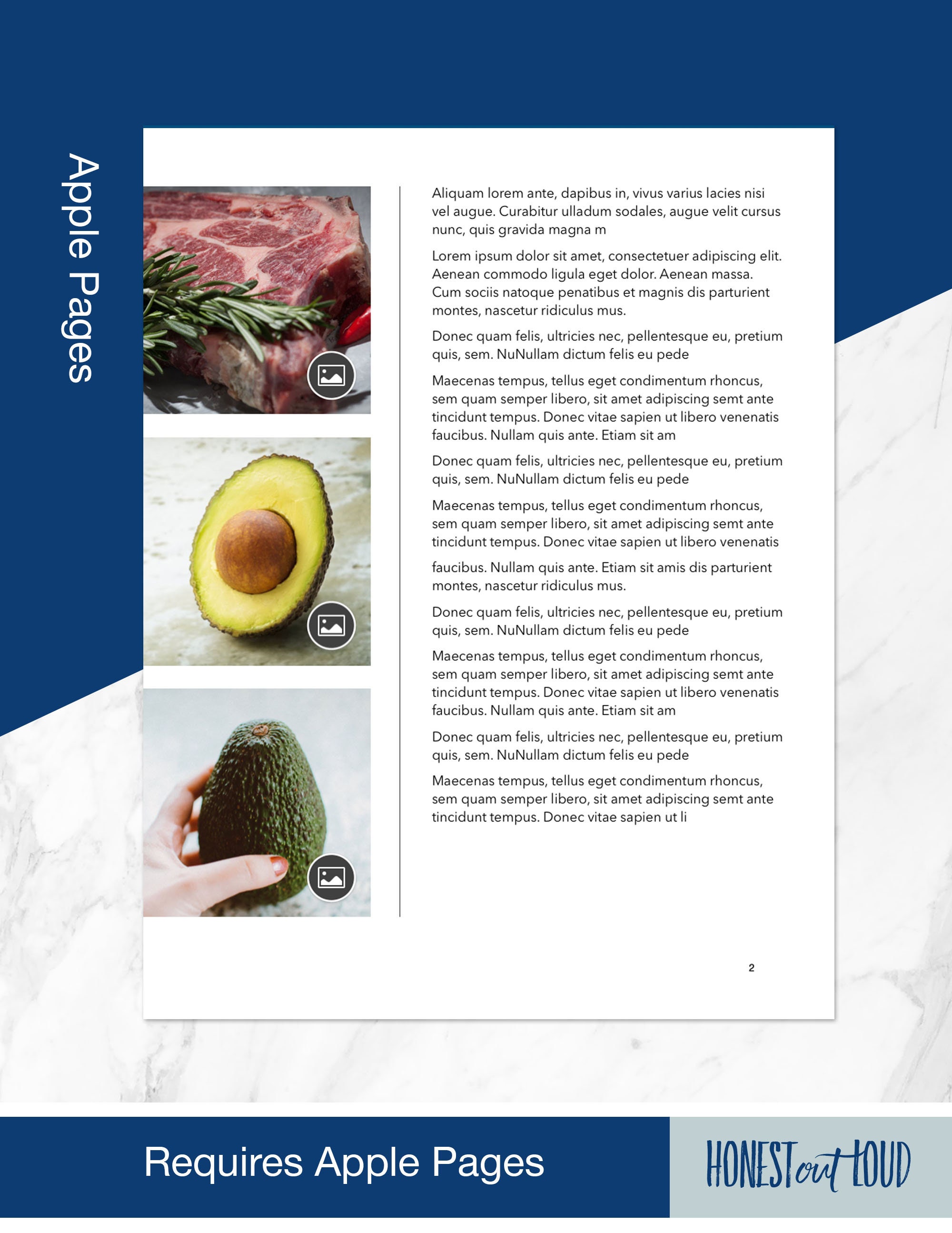 Recipe Cookbook Template for Apple Pages | Printable Instant Download ...