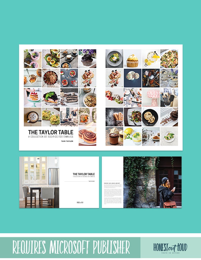 Cookbook / Recipe Template for Microsoft Publisher Instant | Etsy