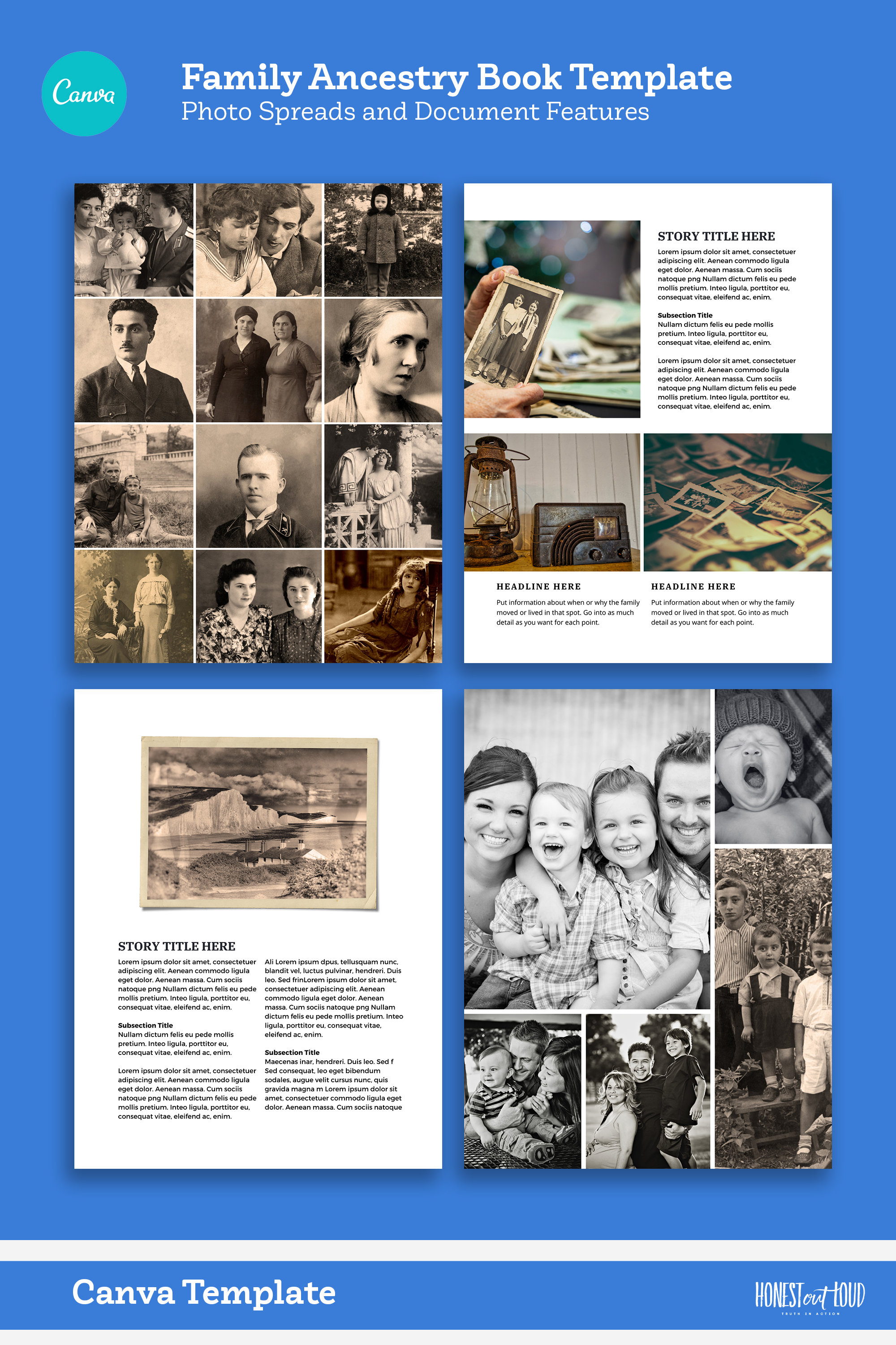 Ancestry Book Template | Family Tree Family History and Genealogy ...