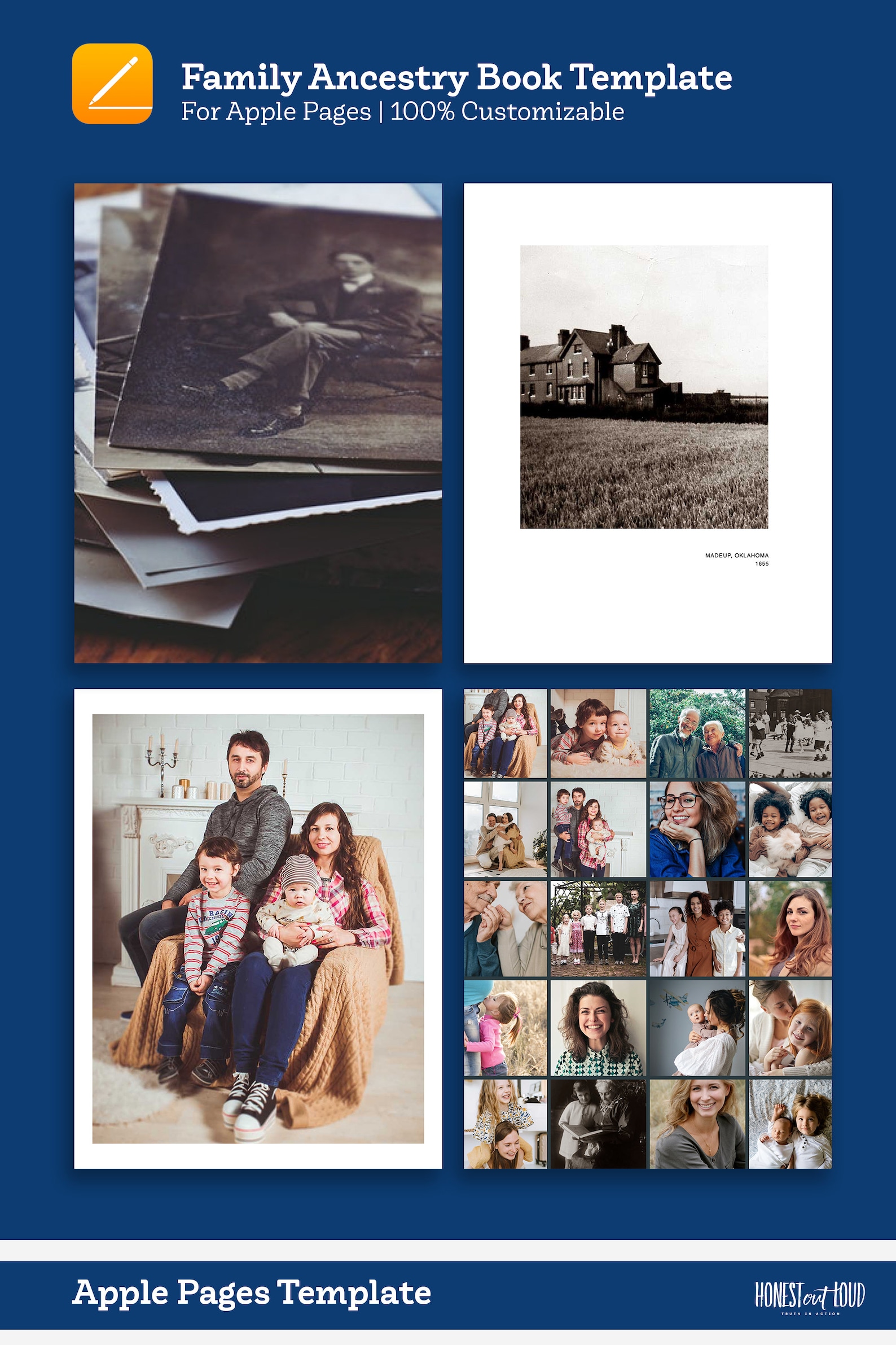 Ancestry Book Template Family Tree Family History Genealogy Book Mac ...