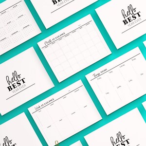 Printable PDF Planner for 2020-2021 Day, Week, Month, Productivity ...