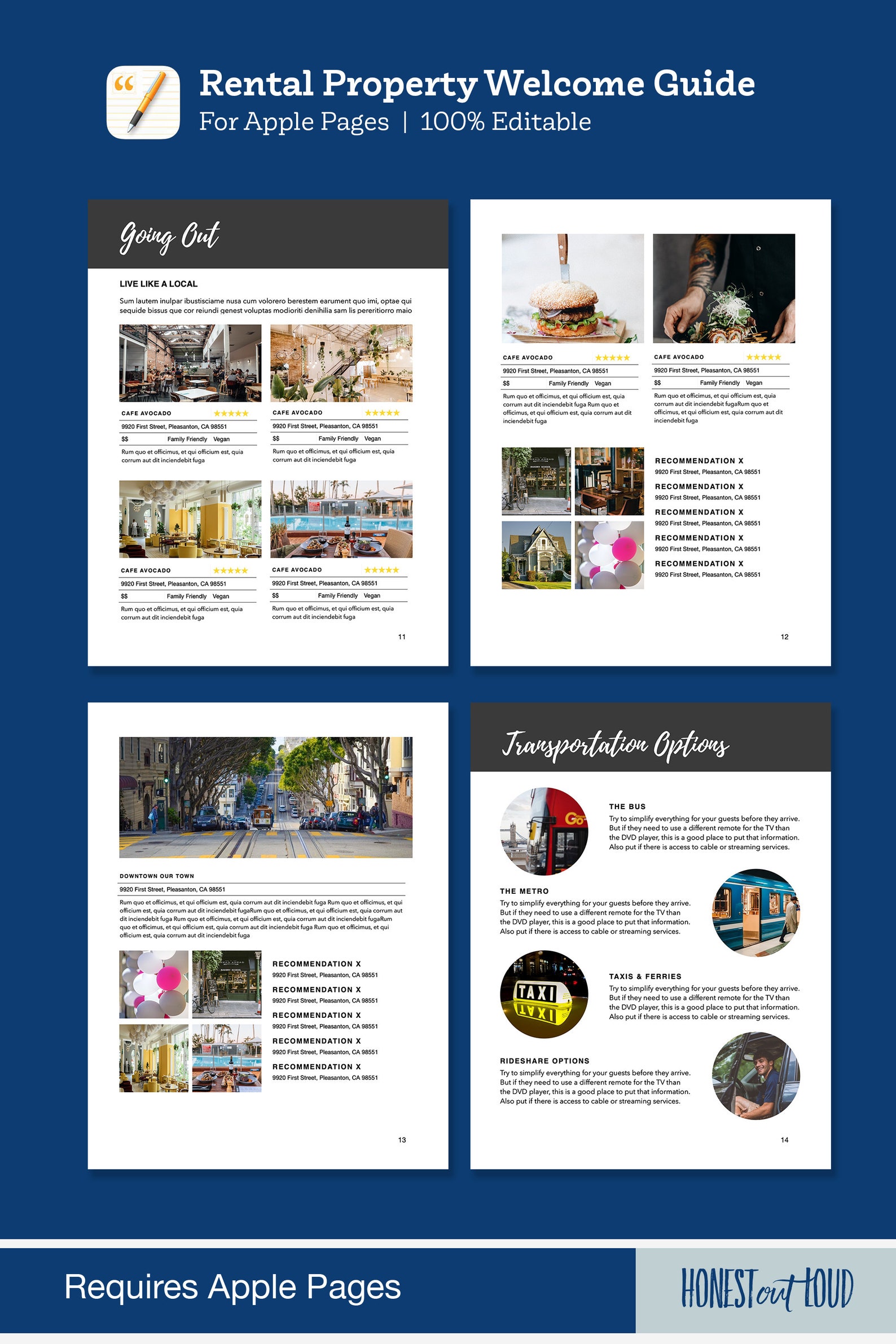 Rental Welcome Guide Template for Airbnb VRBO Hosts | Home Rental ...