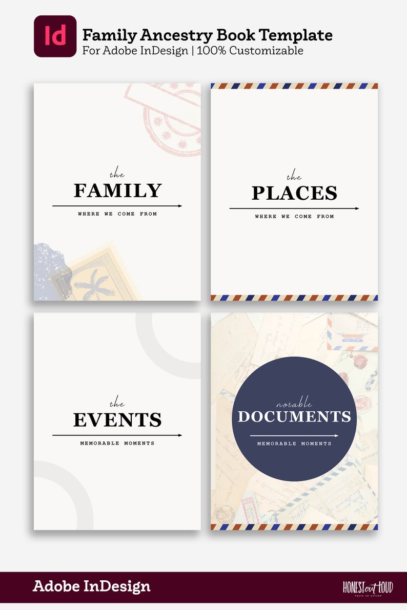 Ancestry Book Template | Family Tree Family History Genealogy Book ...