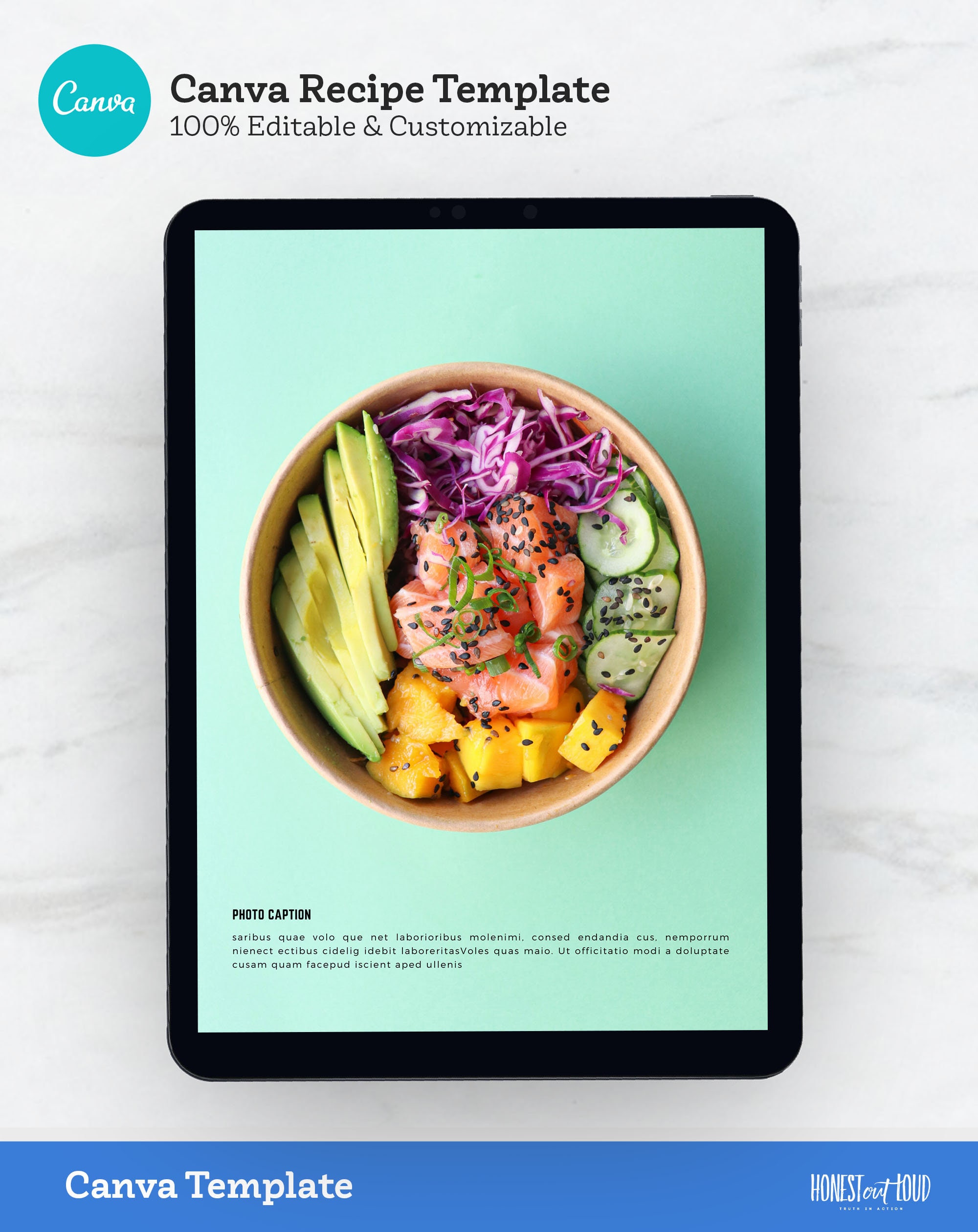 Cookbook and Recipe Template for Canva | Instant Printable Download ...