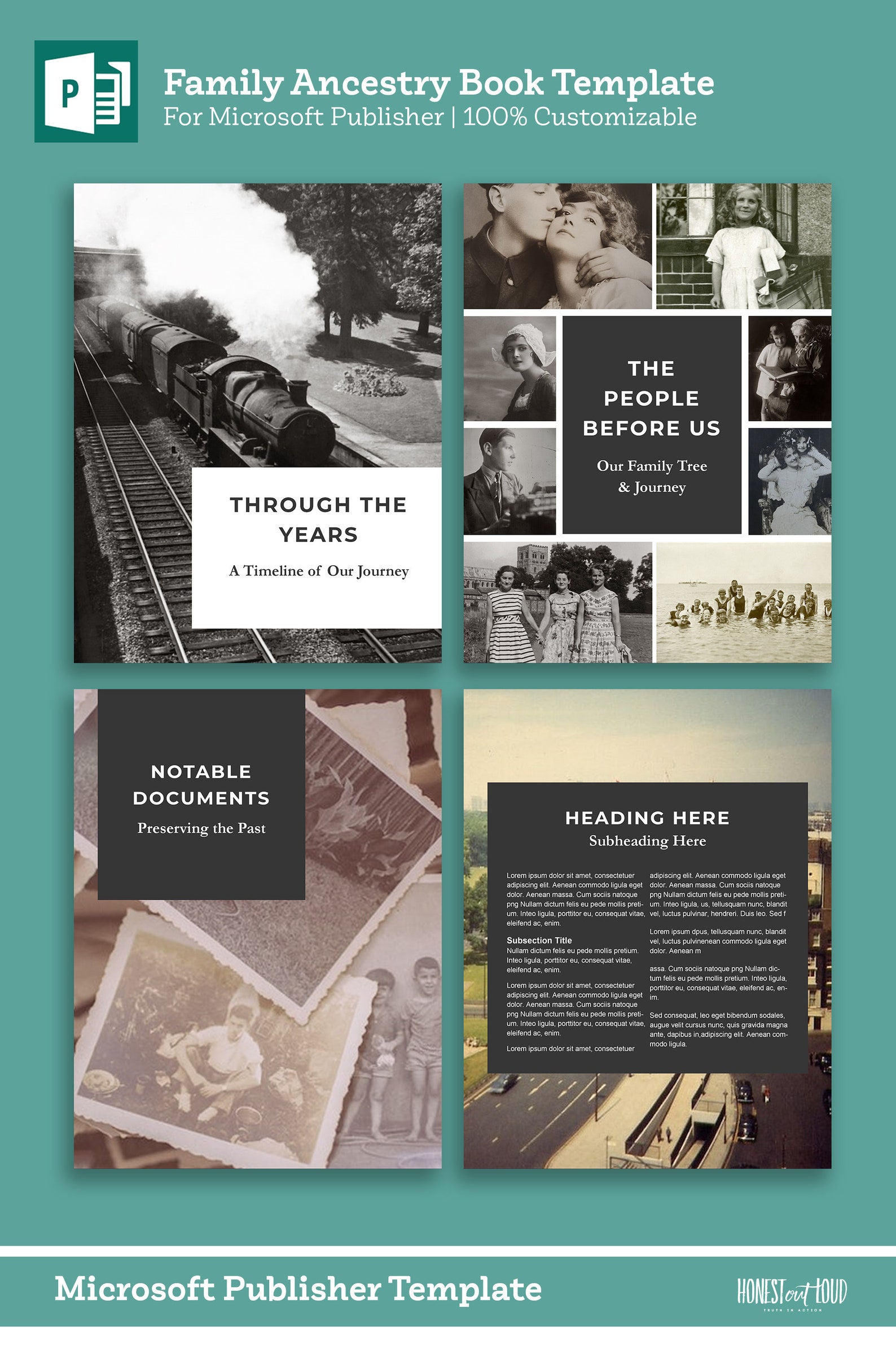 Ancestry Book Template | Family Tree Family History and Genealogy ...