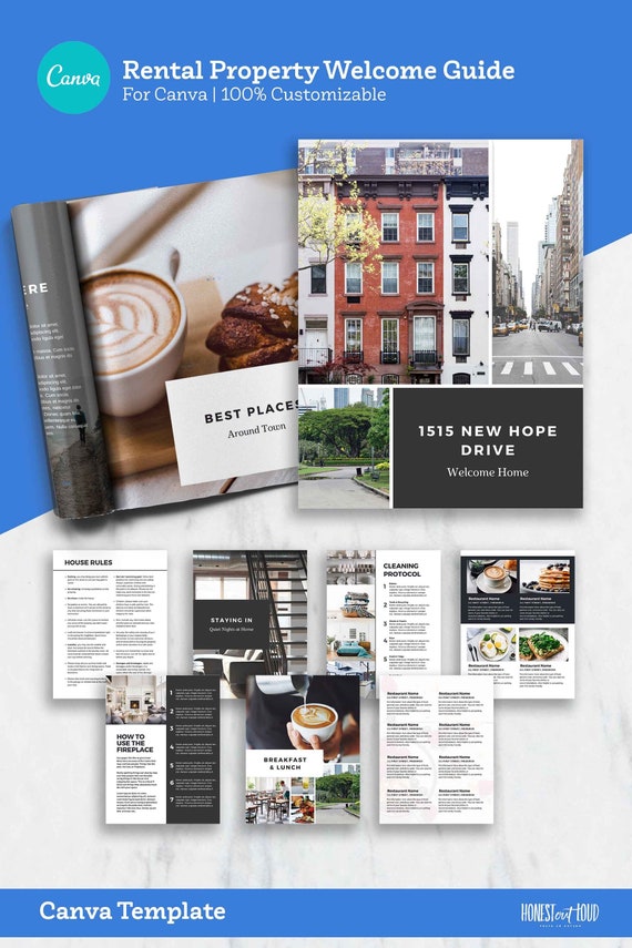 Rental Home Welcome Guide Template for AirBNB VRBO Hosts | Etsy