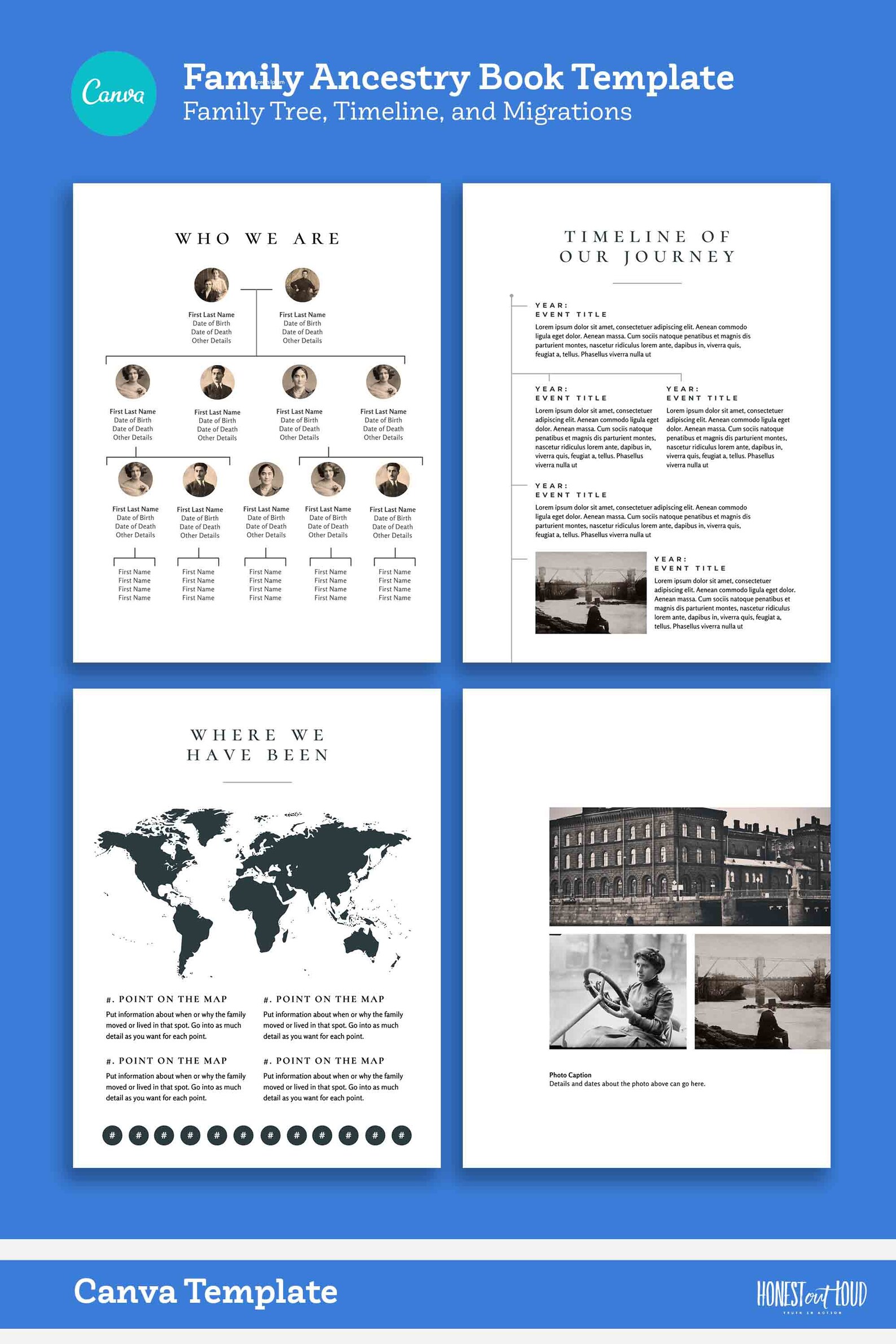 Ancestry Book Template | Family Tree Family History and Genealogy ...