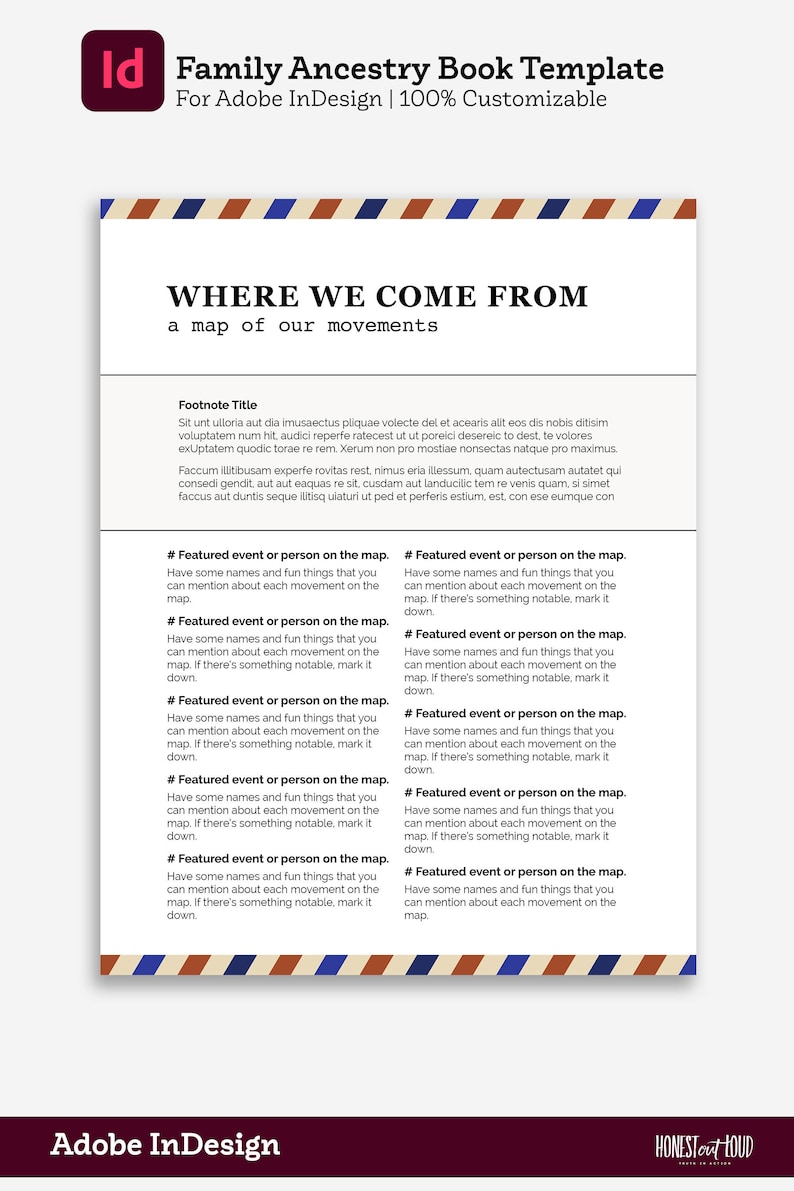 Ancestry Book Template | Family Tree Family History Genealogy Book ...