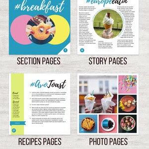 Cookbook & Recipe Template for Adobe Indesign | Instant Printable ...
