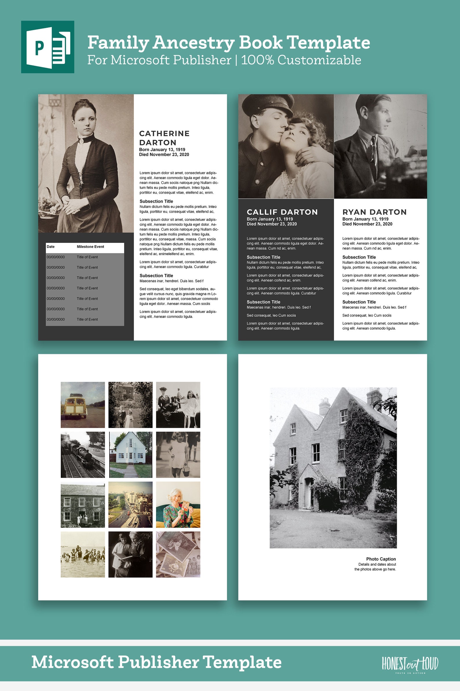 Ancestry Book Template | Family Tree Family History and Genealogy ...