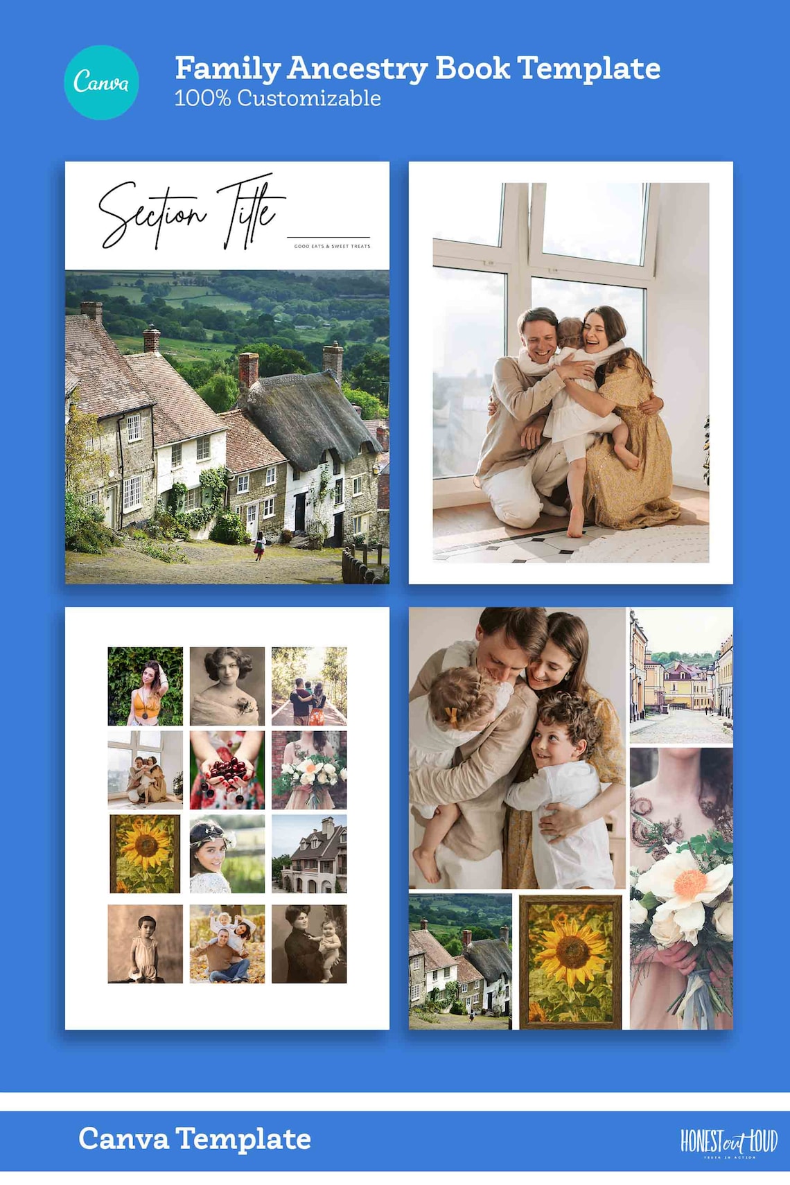 Ancestry Book Template Family Tree Family History and - Etsy