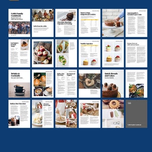 Minimalist Cookbook & Recipe Template for Apple Pages | Printable ...