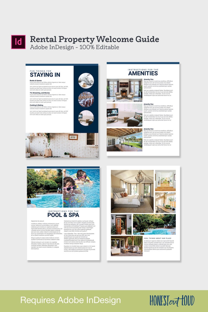 Welcome Guide Template | Home Rental Manual Airbnb VRBO Hosts | Custom ...