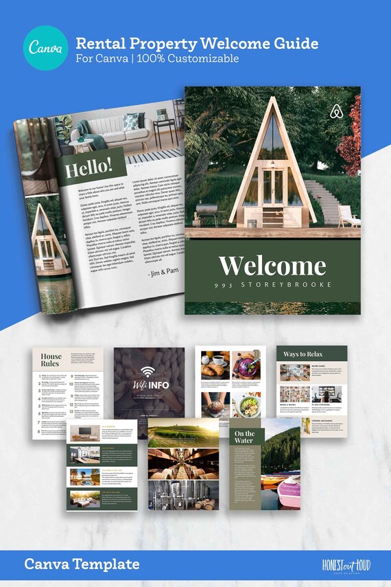 Rental Welcome Guide Template for AirBNB VRBO Hosts Home | Etsy