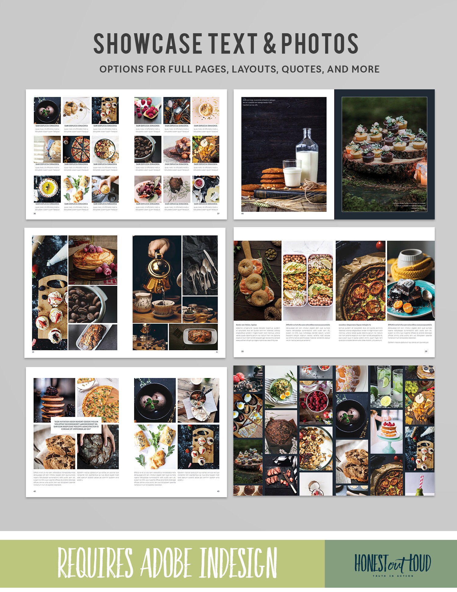 Cookbook Recipe Template for Adobe Indesign Instant Printable Download ...