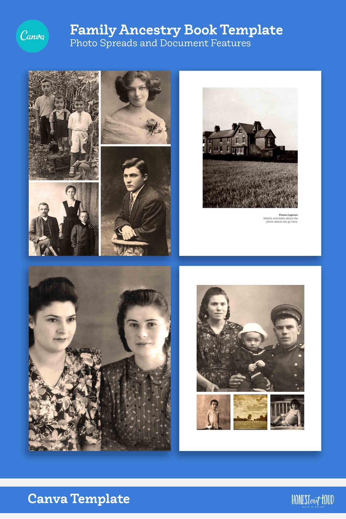 Ancestry Book Template Family Tree Family History and - Etsy