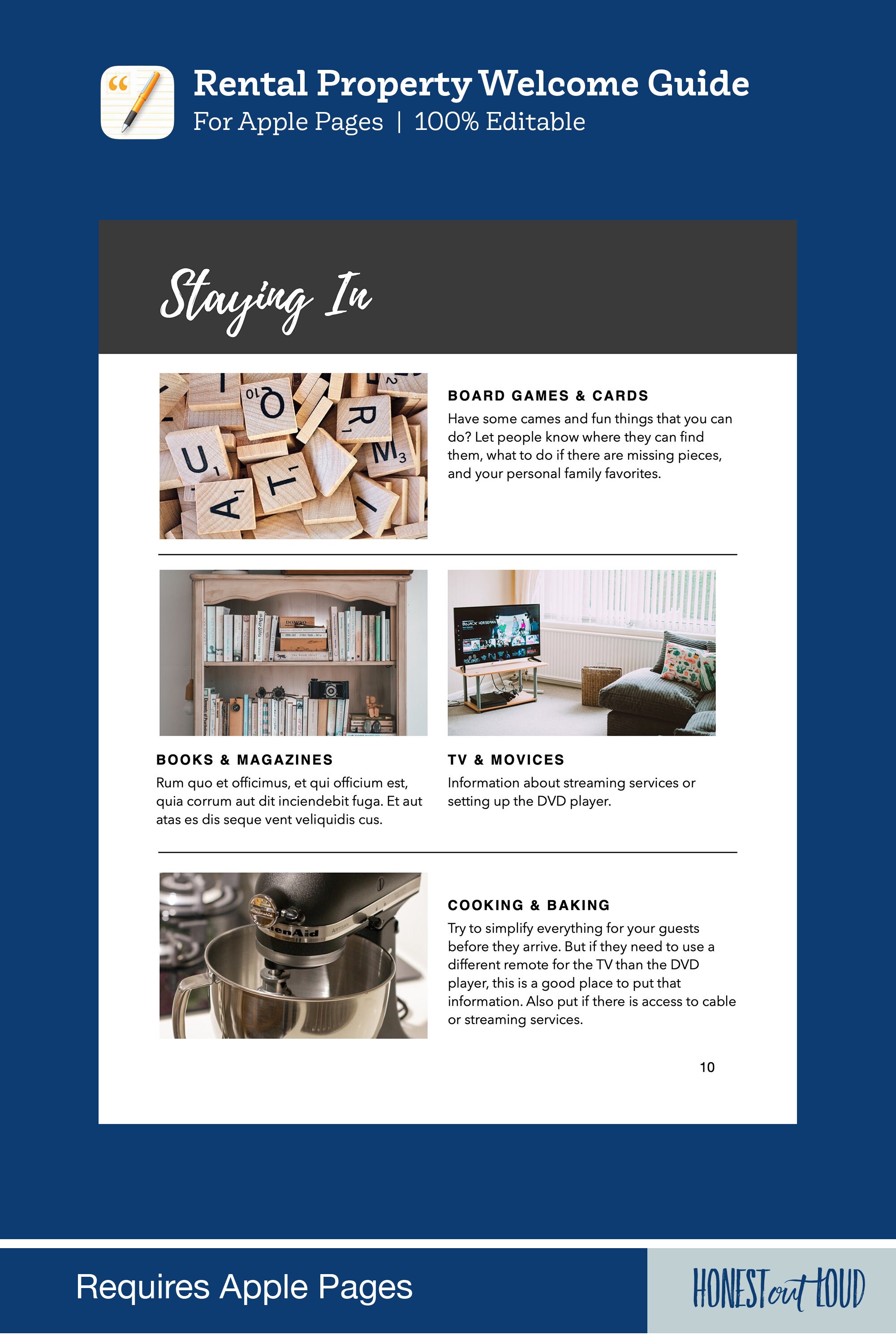 Rental Welcome Guide Template for Airbnb VRBO Hosts | Home Rental ...