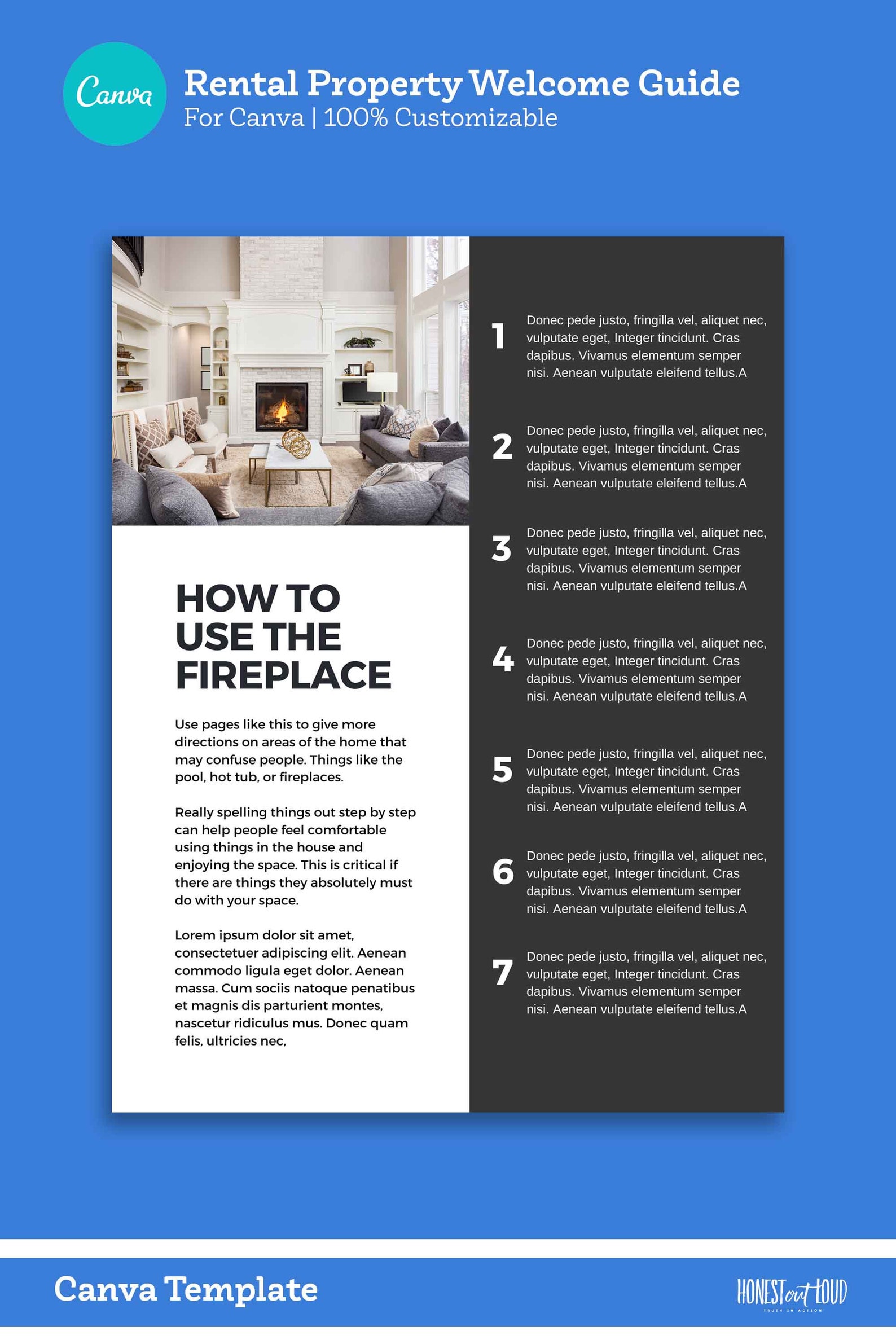 Rental Home Welcome Guide Template for Airbnb VRBO Hosts | Digital Home ...