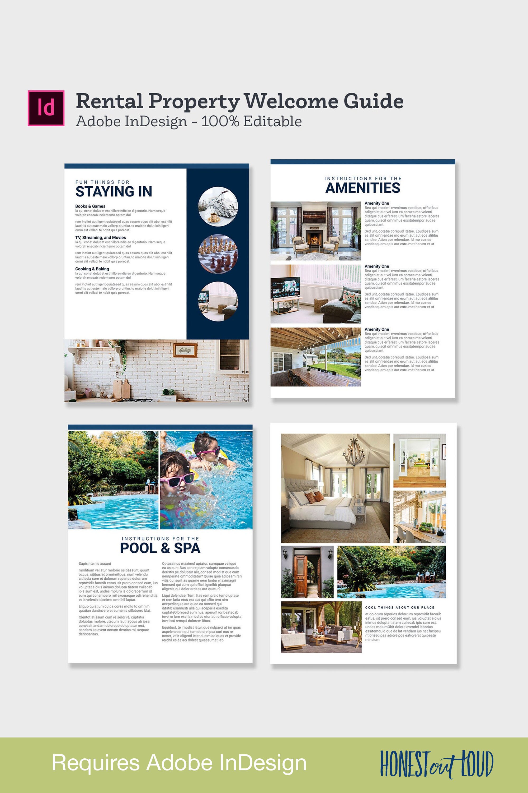 Welcome Guide Template | Home Rental Manual Airbnb VRBO Hosts | Custom ...