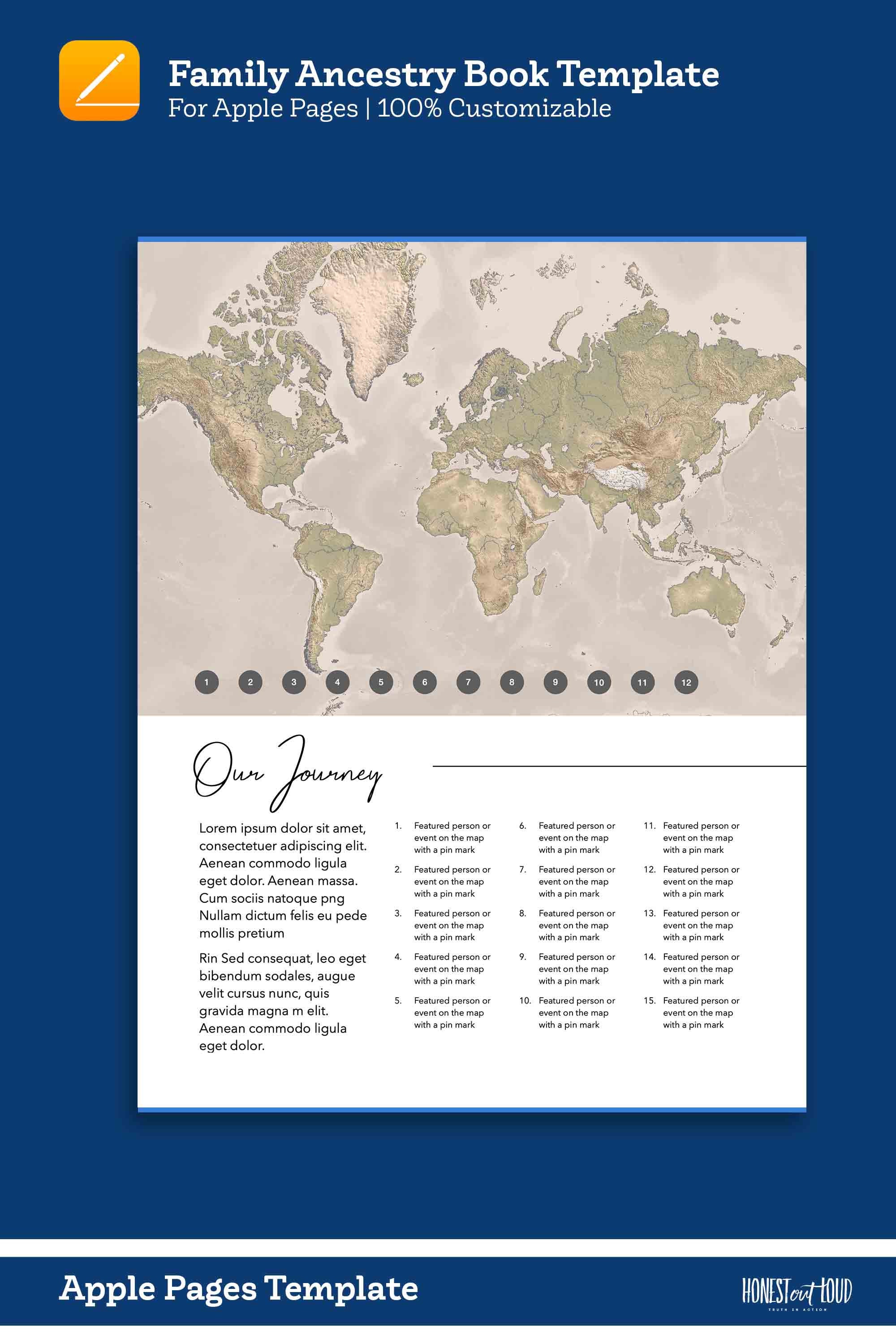 Ancestry Book Template Family Tree Family History Genealogy - Etsy