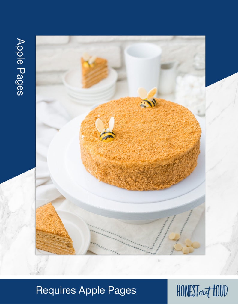 Cookbook and Recipe Template for Apple Pages | Classic Clean & Simple ...