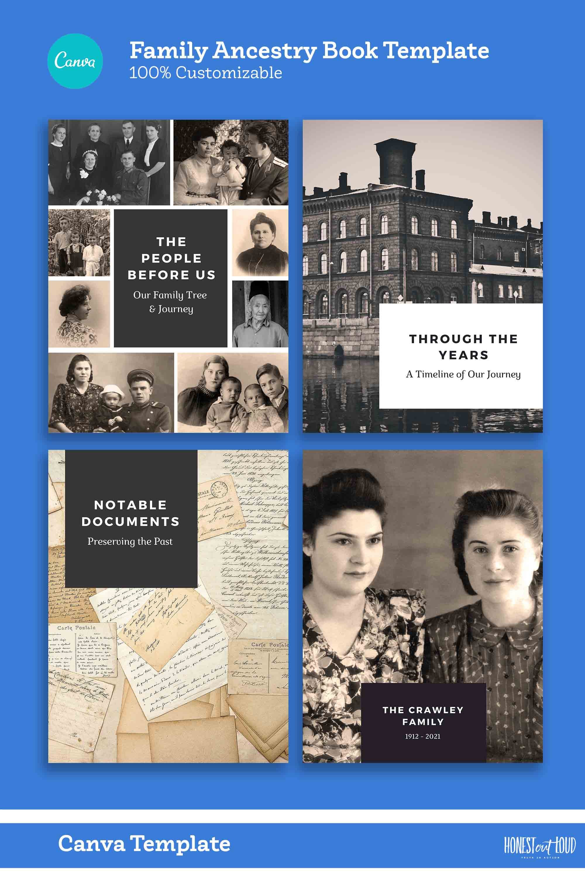 Ancestry Book Template | Family Tree Family History and Genealogy ...