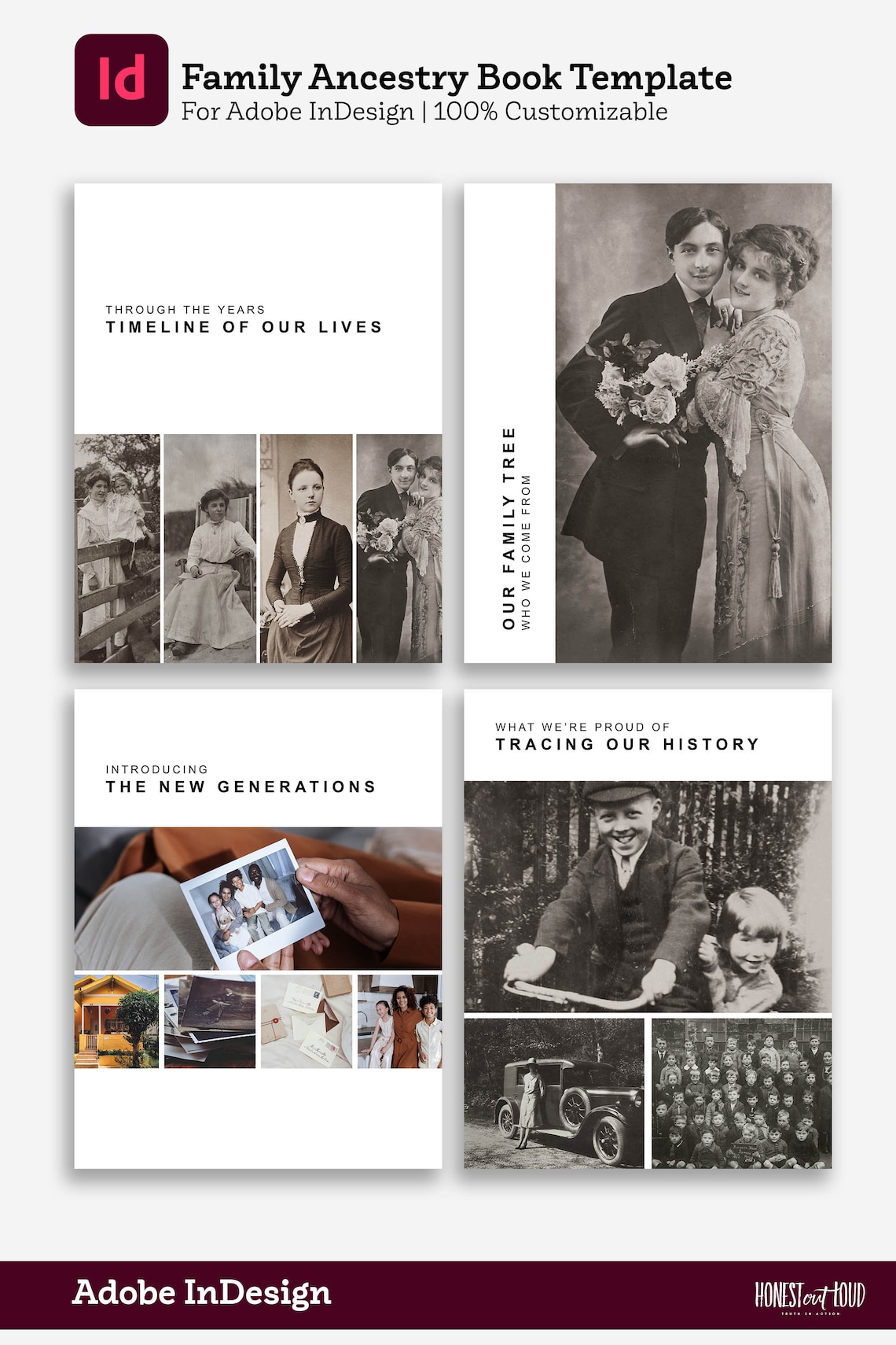 Ancestry Book Template Family Tree Family History Genealogy Book Mac PC ...