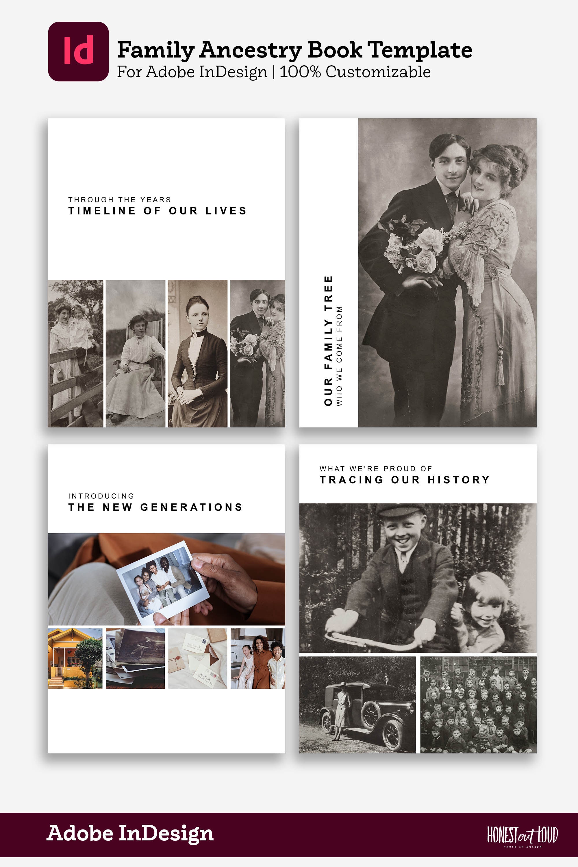 Ancestry Book Template | Family Tree Family History Genealogy Book ...