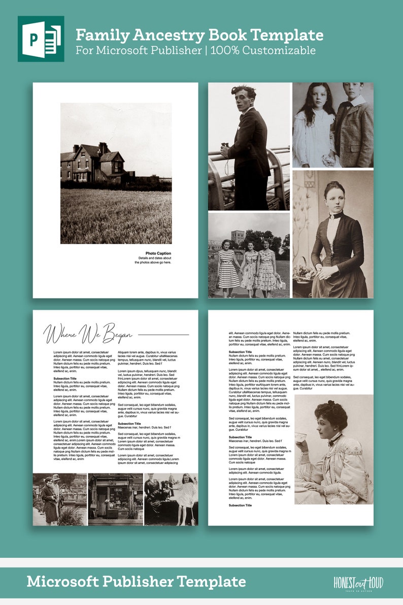 Ancestry Book Template | Family Tree Family History and Genealogy ...