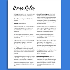 Rental Welcome Guide Template for Airbnb VRBO Hosts | Home Rental ...