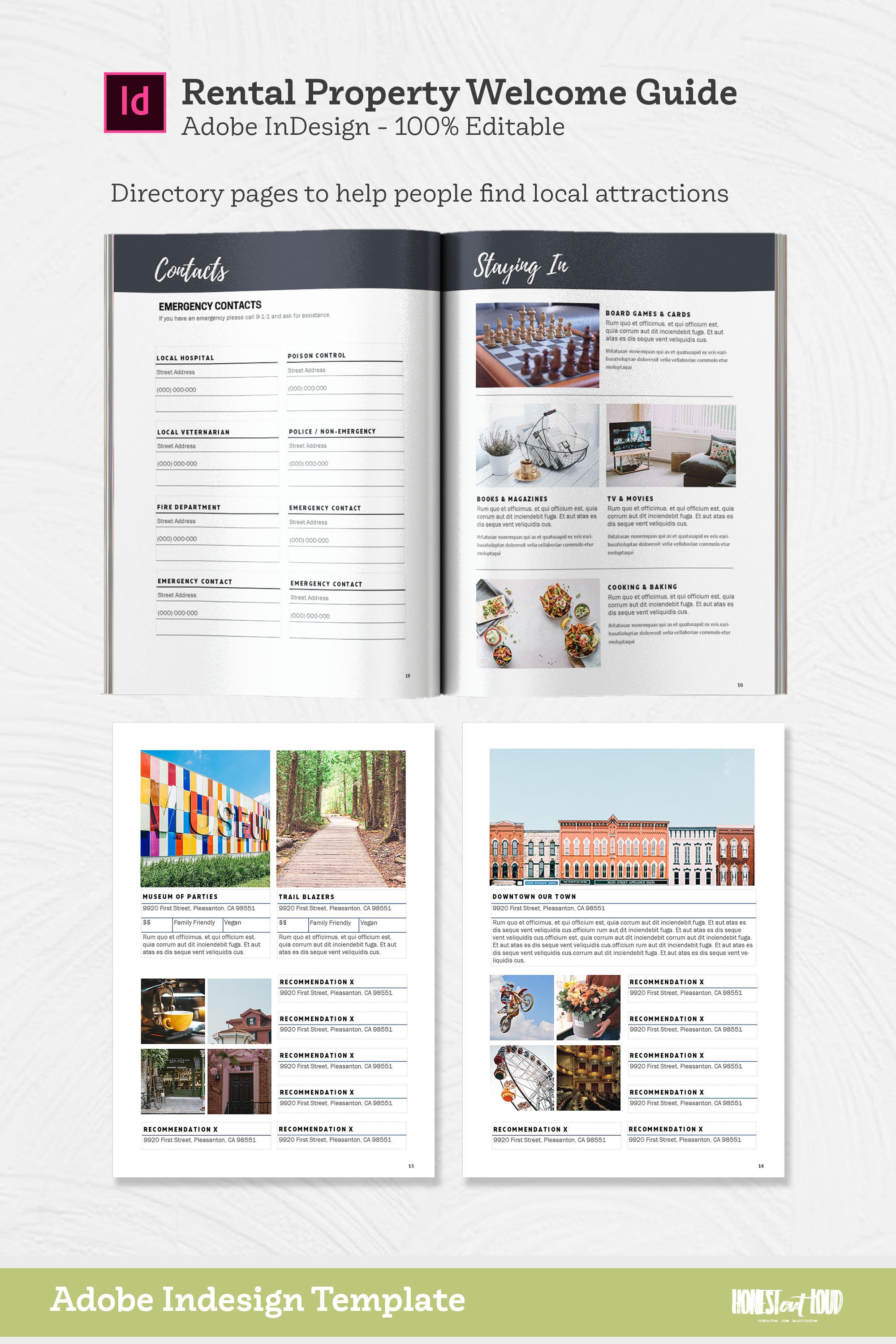 Rental Welcome Guide Template | House Manual Airbnb VRBO Hosts | Home ...
