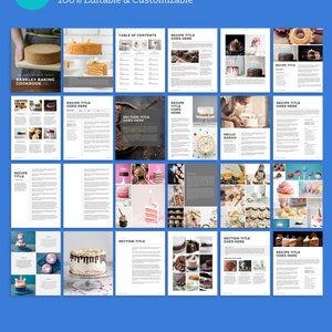 Cookbook and Recipe Template for Canva Instant Printable Download ...