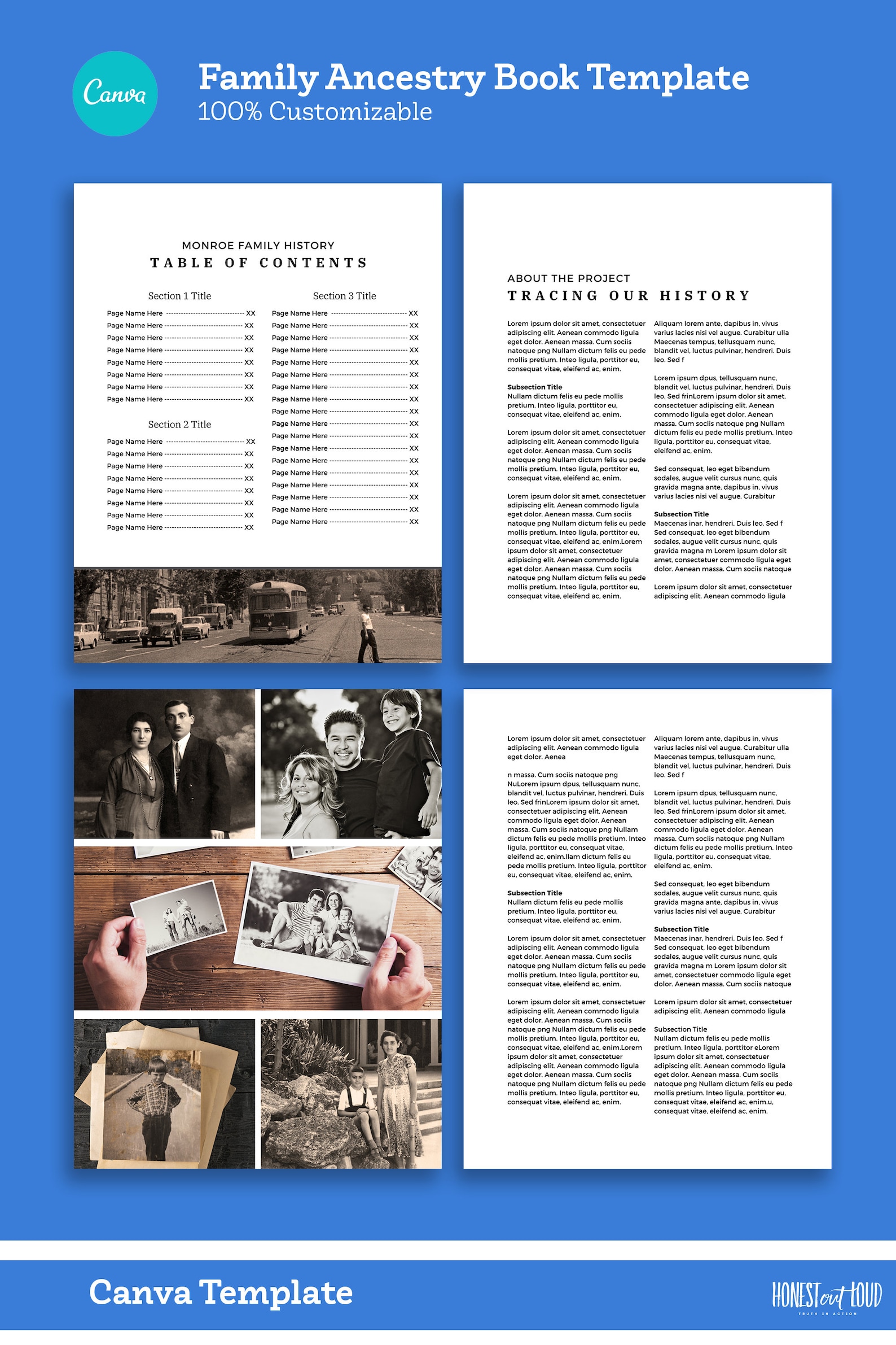 Ancestry Book Template | Family Tree Family History and Genealogy ...