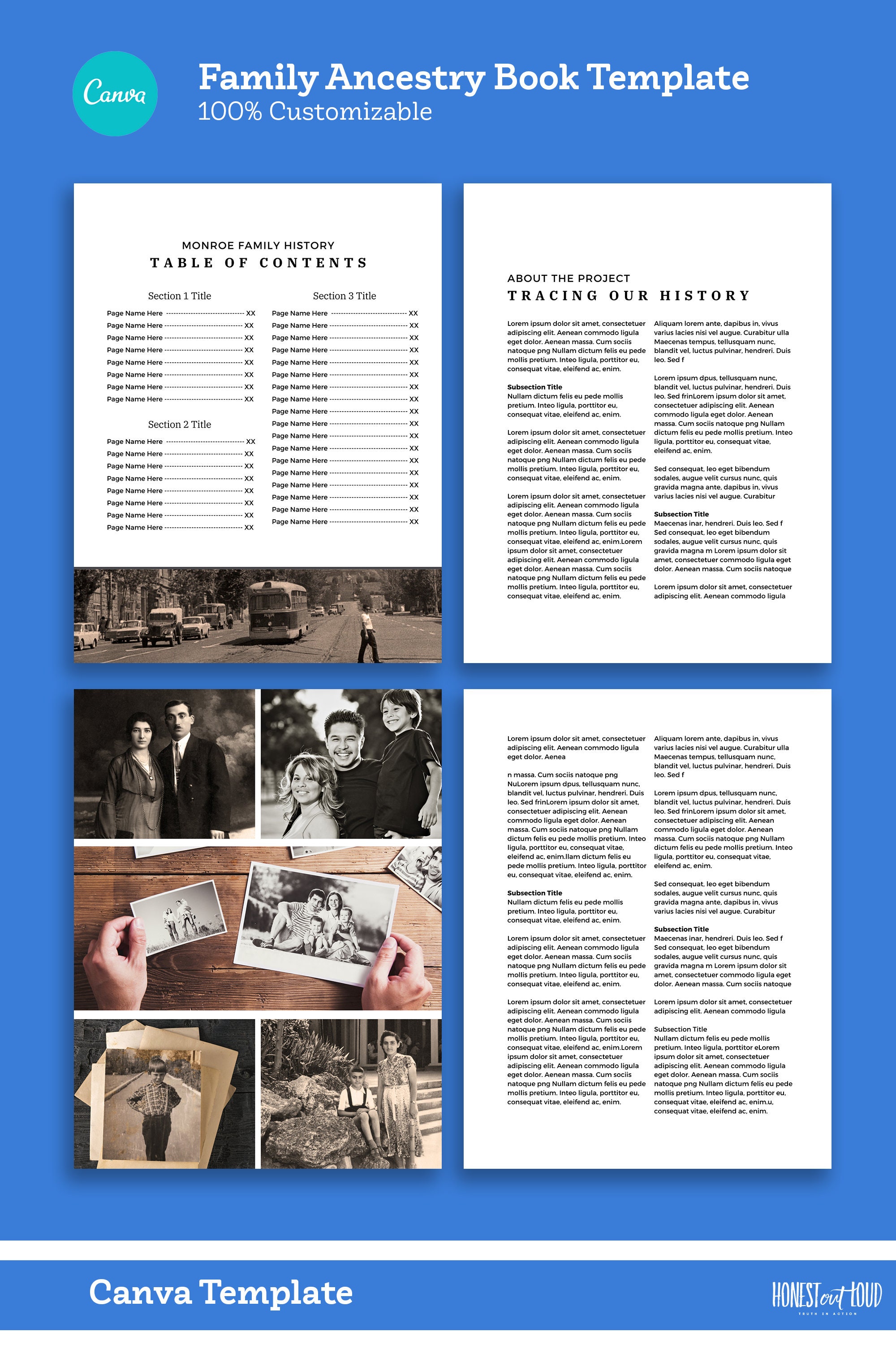 Ancestry Book Template | Family Tree Family History and Genealogy ...