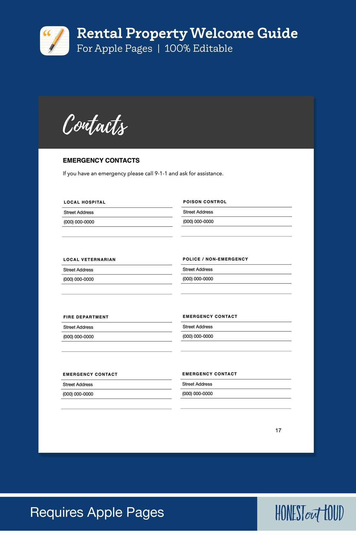 Rental Welcome Guide Template for Airbnb VRBO Hosts Home Rental Binder ...