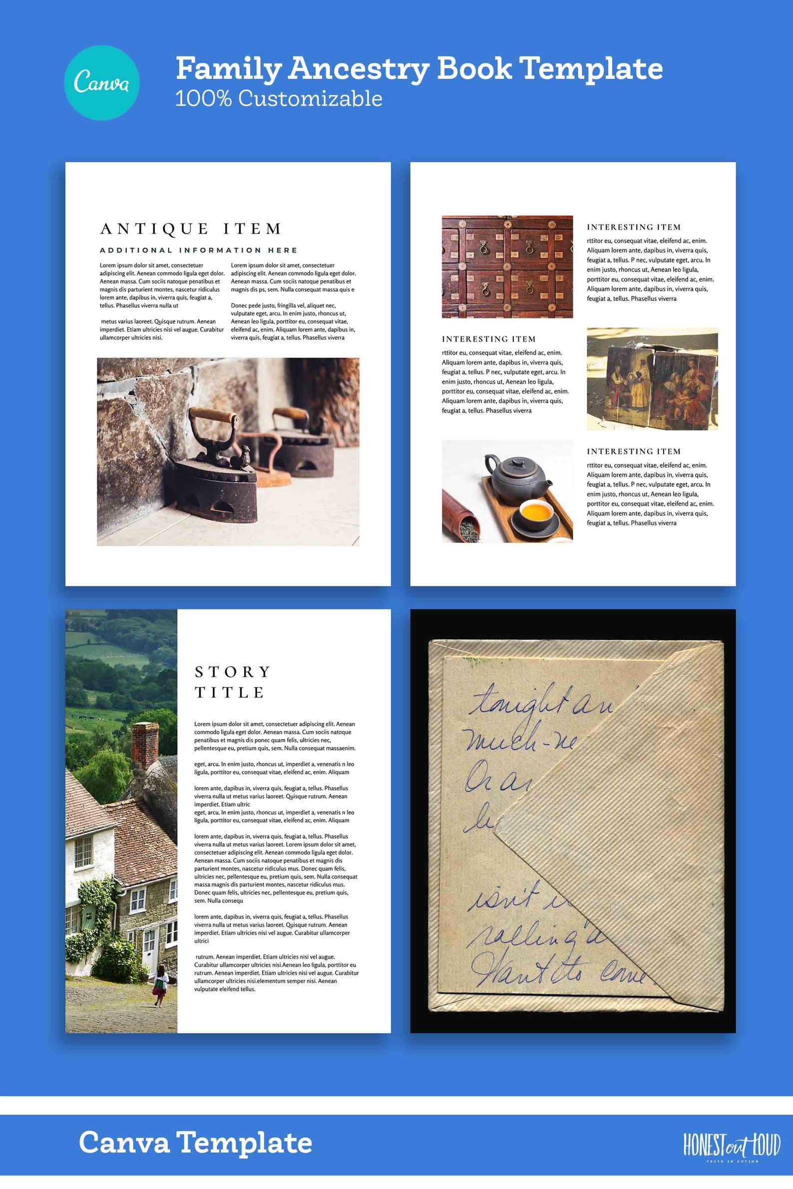 Ancestry Book Template | Family Tree Family History and Genealogy ...