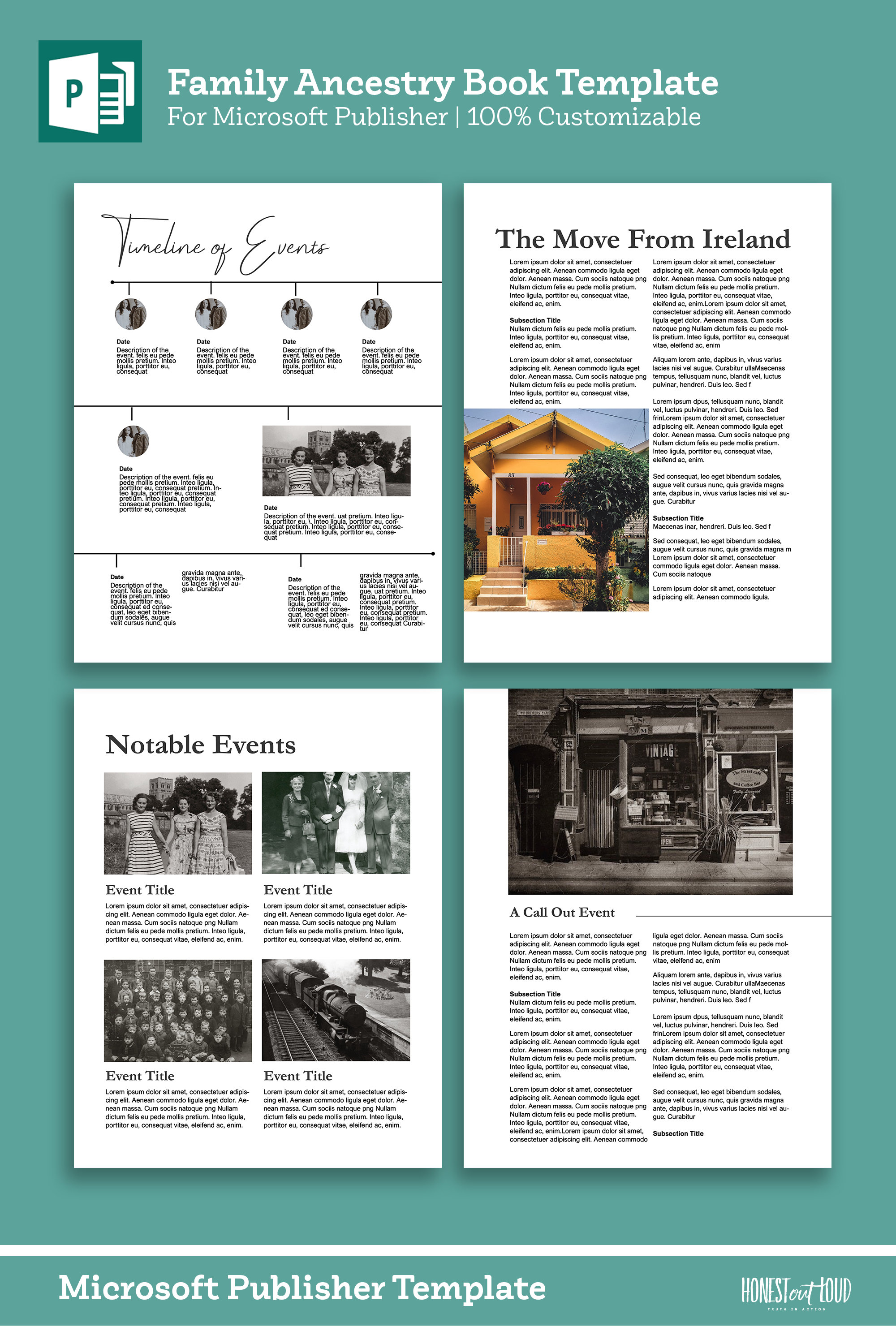 Ancestry Book Template Family Tree Family History and - Etsy Australia