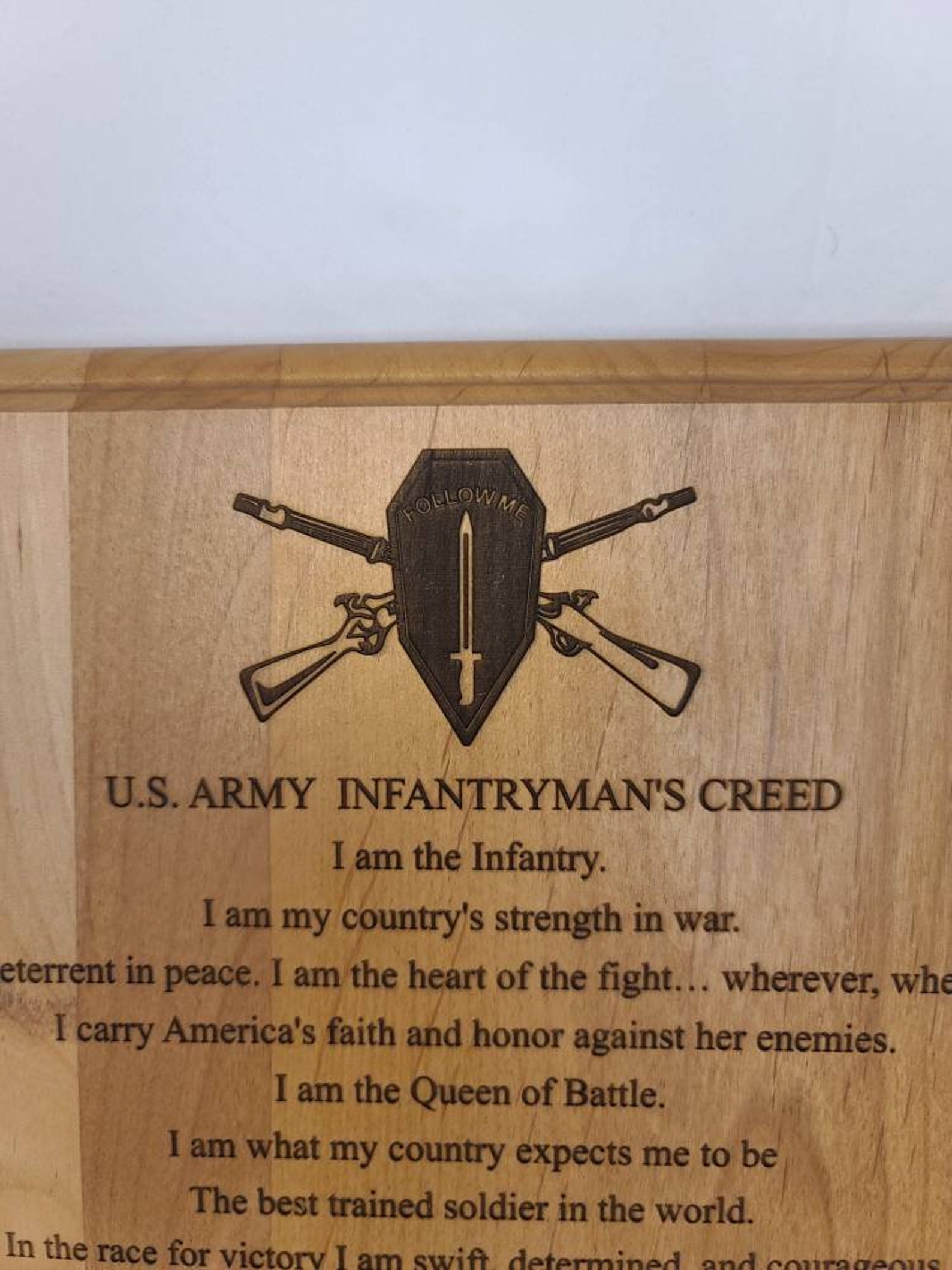 Infantryman's Creed Infantry Creed Creed Infantryman - Etsy