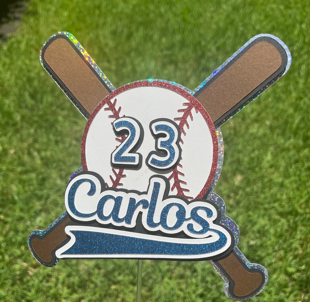 Baseball Cake Topper - Etsy