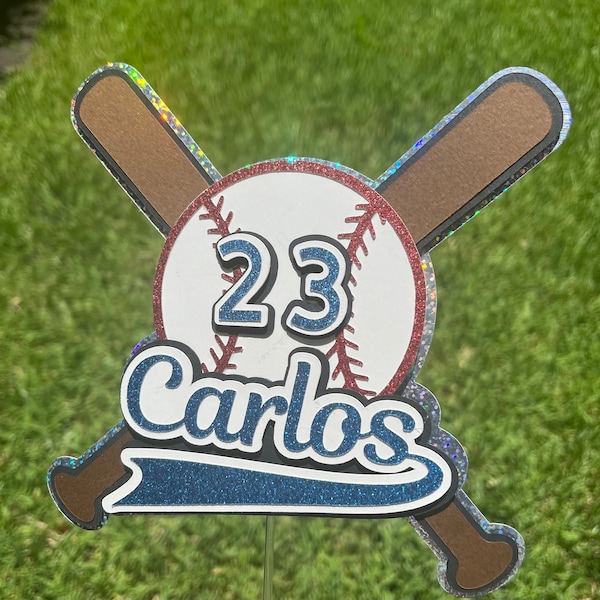 Baseball Cake Topper - Etsy