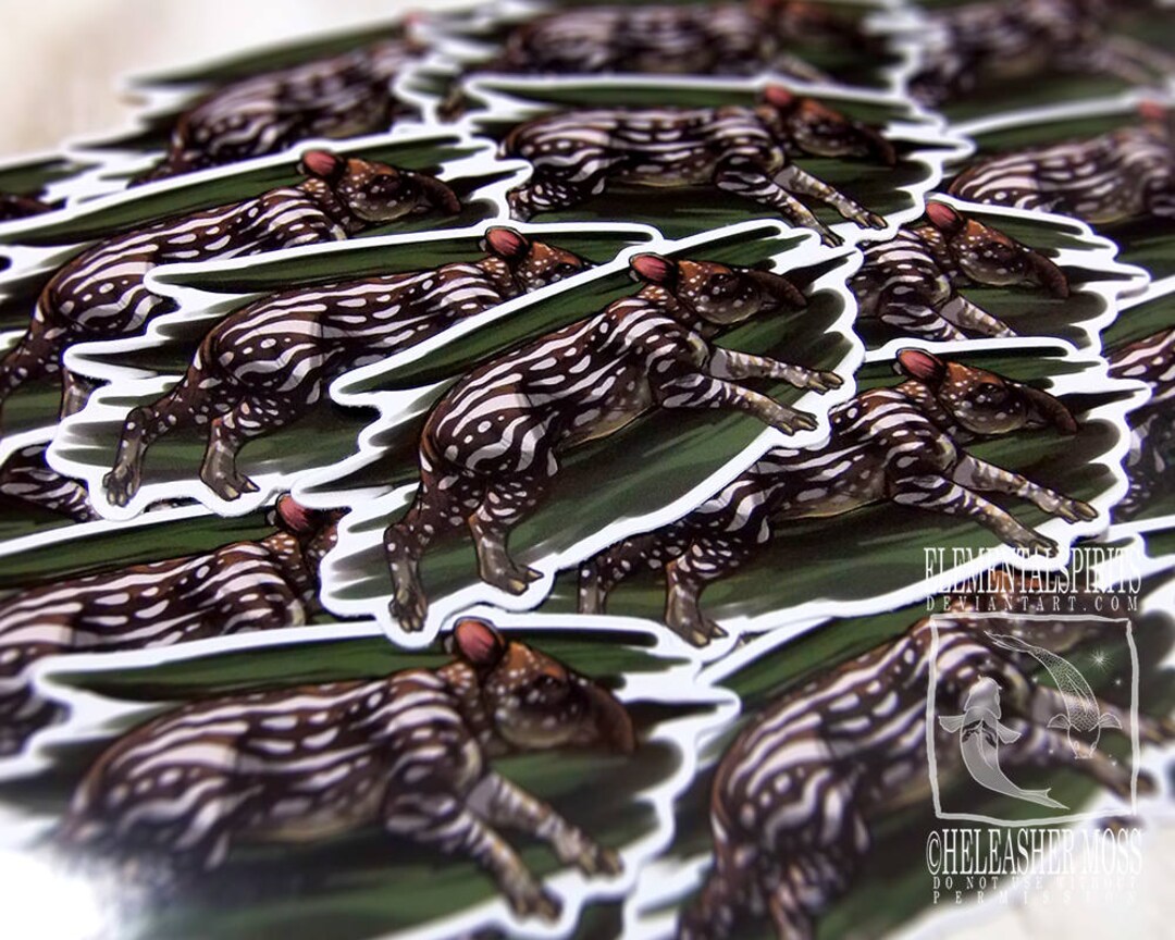 Baby Malayan Tapir Sticker - Etsy