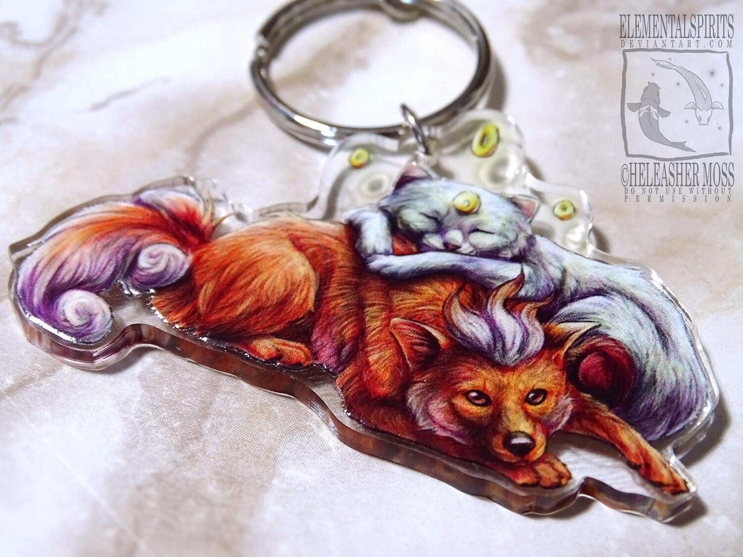 Pokemon Vulpix Meowth Trifox Meowsy Clear Acrylic Charms Geek - Etsy
