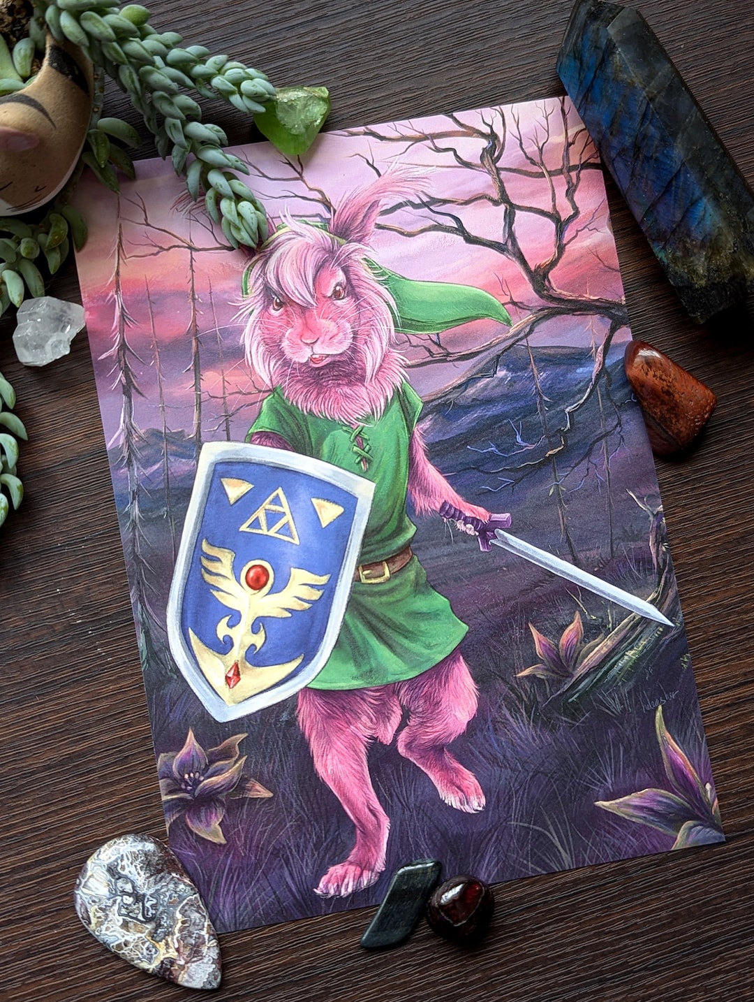 A5 Bunny Link | Legend of Zelda Inspired Print - Etsy