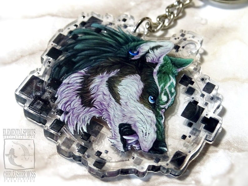 Wolf Link | Legend of Zelda Inspired Acrylic Charm - Etsy