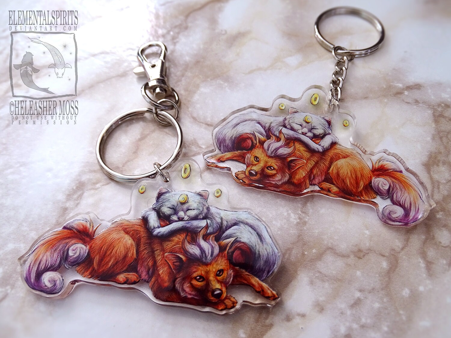 Pokemon Vulpix Meowth Trifox Meowsy Clear Acrylic Charms Geek - Etsy